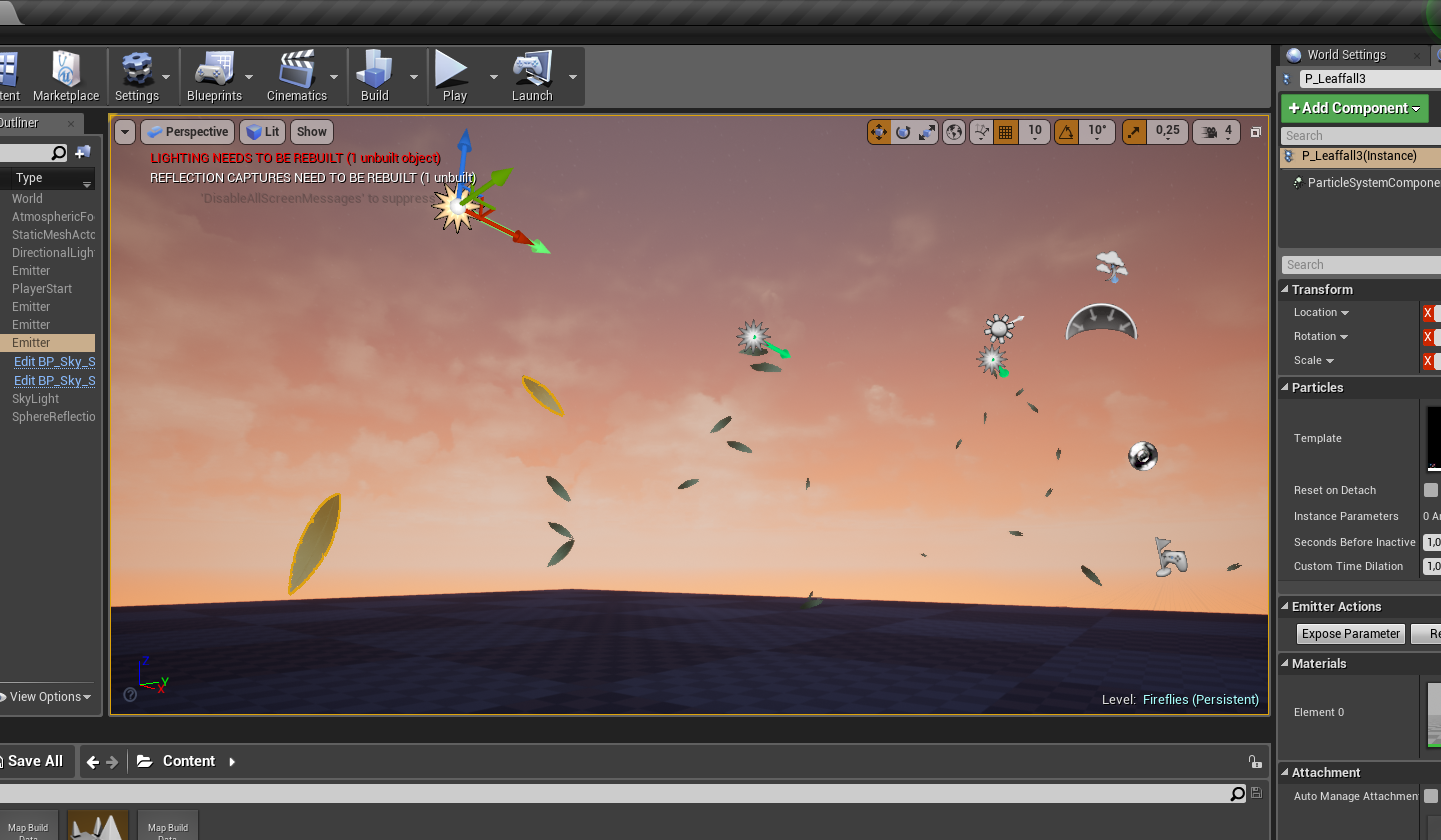 Particle system in UE4 – Dion's Tale